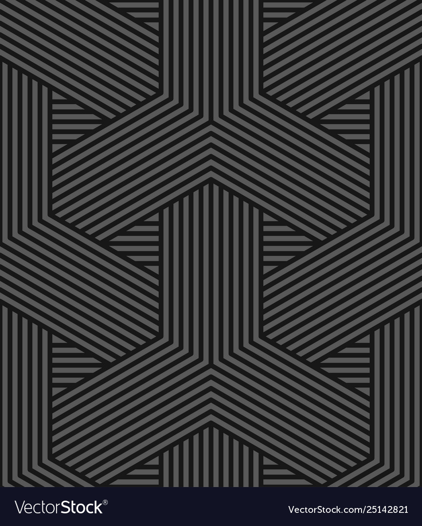 Seamless weave geometric pattern - dark Royalty Free Vector