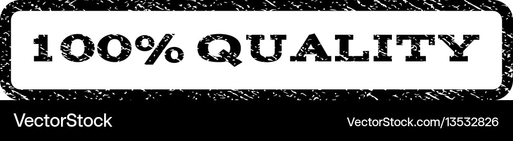 100 percent quality watermark stamp Royalty Free Vector