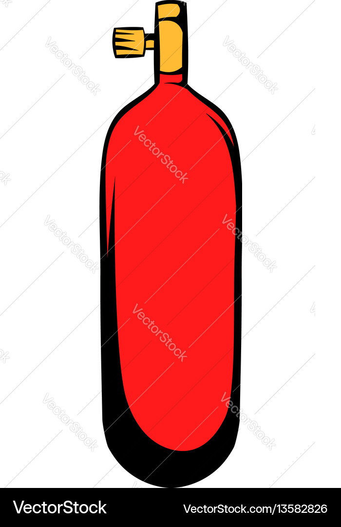 Bottle gas icon cartoon Royalty Free Vector Image