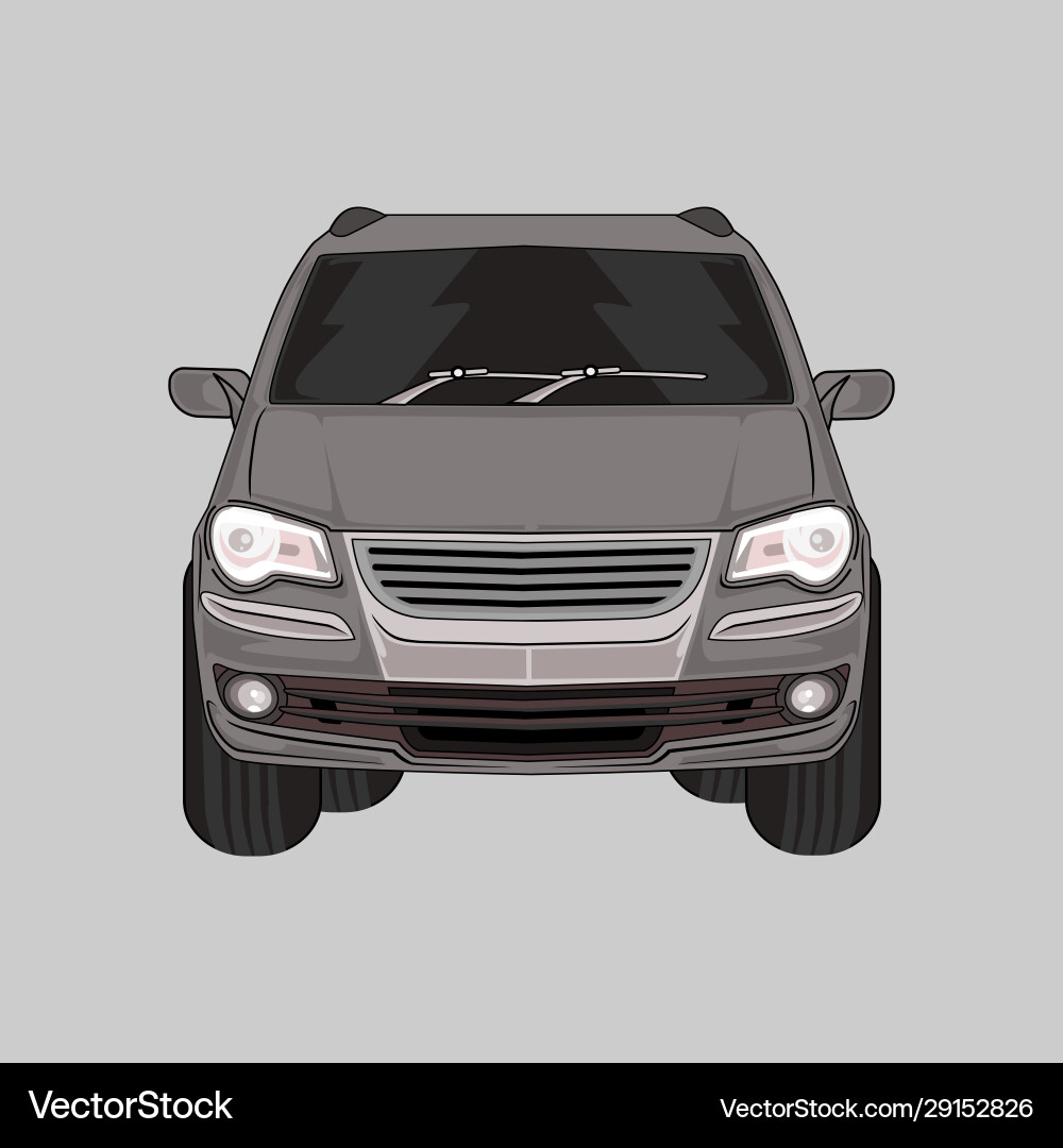 Car suv volkswagen modern Royalty Free Vector Image