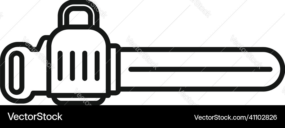 Electric jigsaw icon outline power chain Vector Image