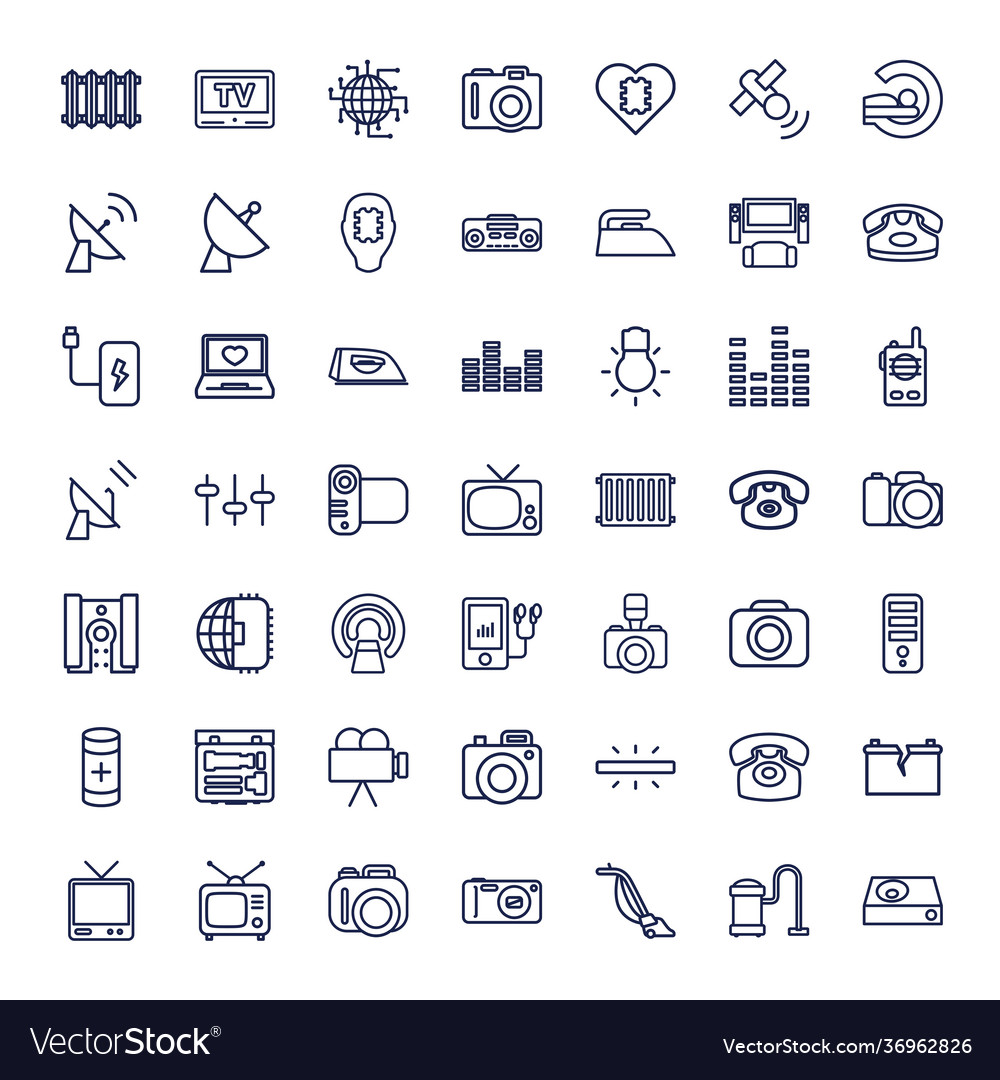 Electronics icons Royalty Free Vector Image - VectorStock