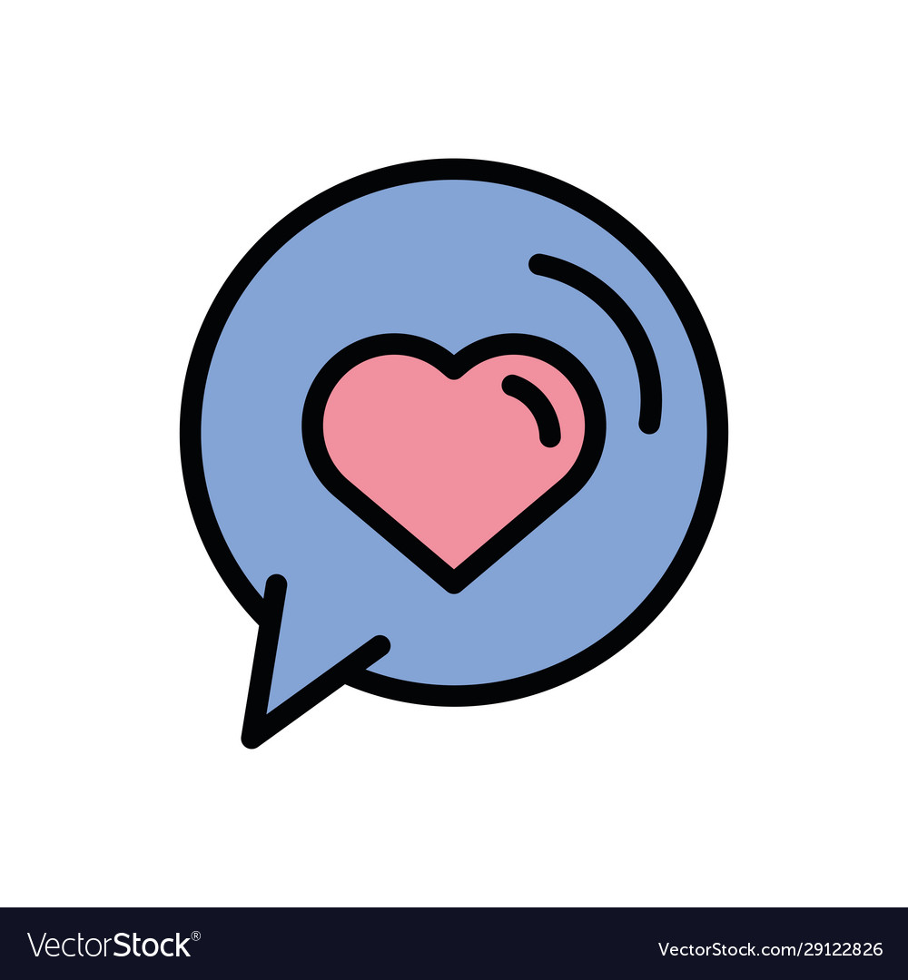 Happy valentines day speech bubble with heart icon