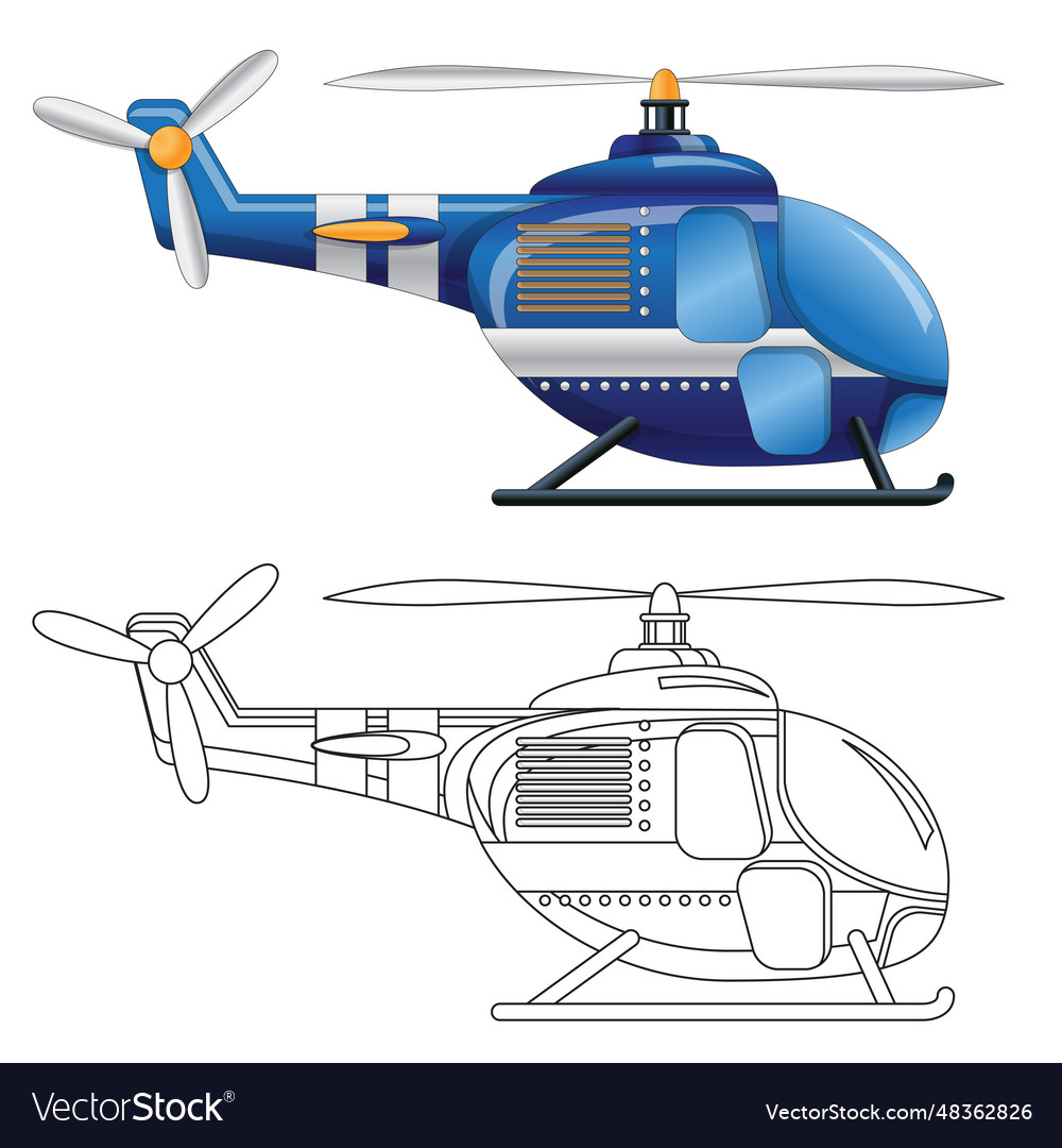 Helicopter Royalty Free Vector Image - VectorStock
