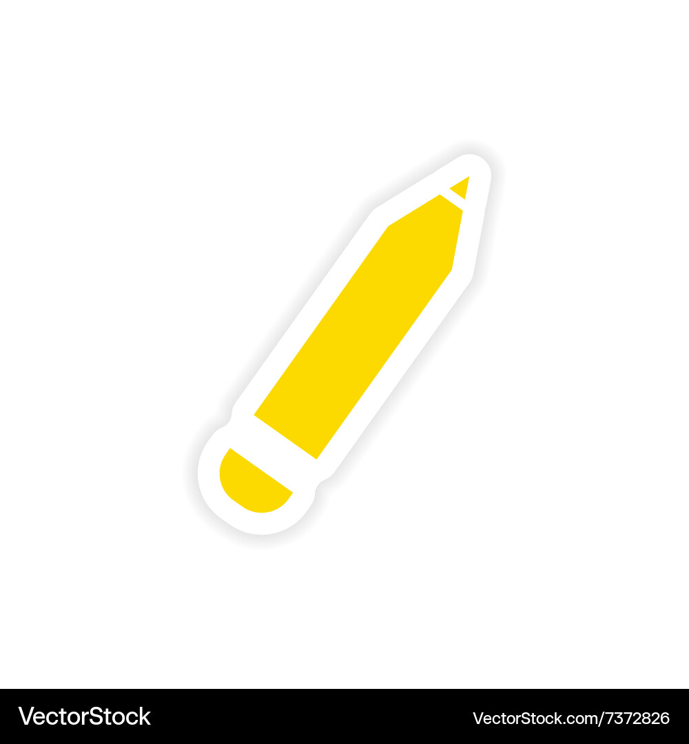 Icon sticker realistic design on paper marker Vector Image