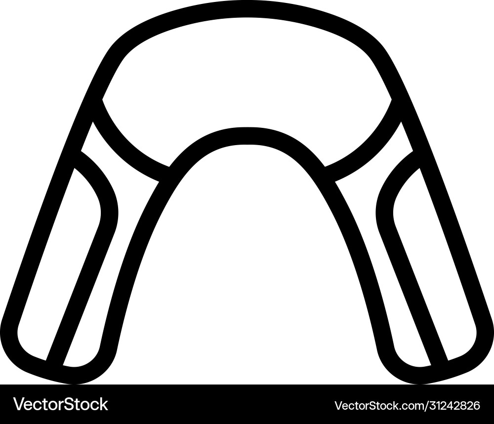 Massage pillow with neck nozzles icon Royalty Free Vector