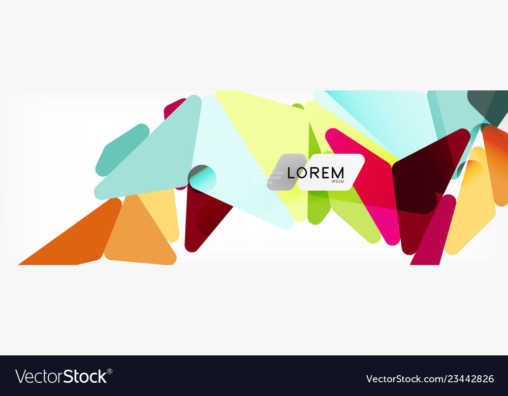 Science Background Abstract Triangle Pattern Vector Image