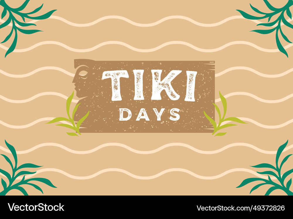 Tiki statue logo modern concept logo design Vector Image