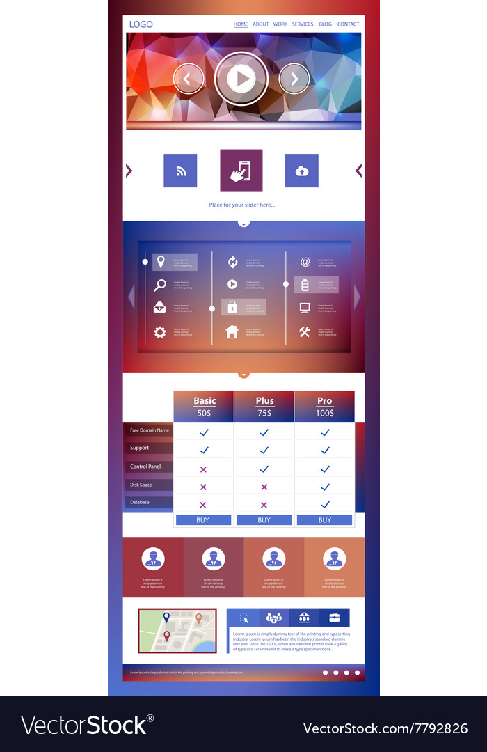 Web interface Royalty Free Vector Image - VectorStock