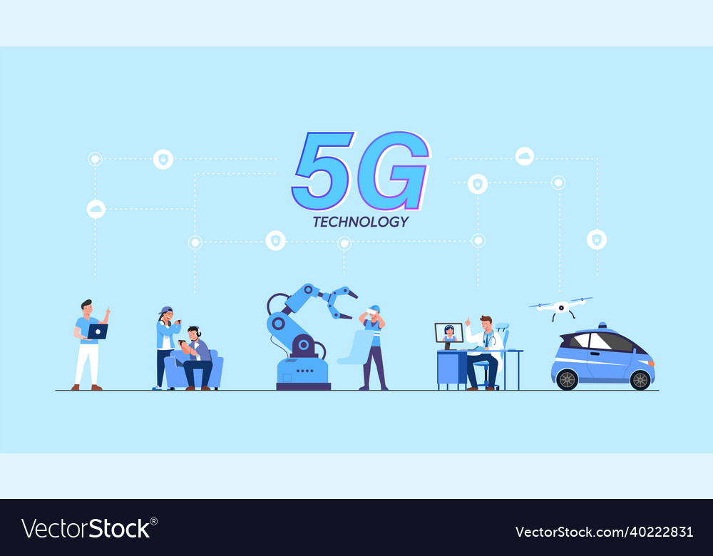 5g global network high speed wireless internet Vector Image 5g global network high speed wireless internet Vector Image