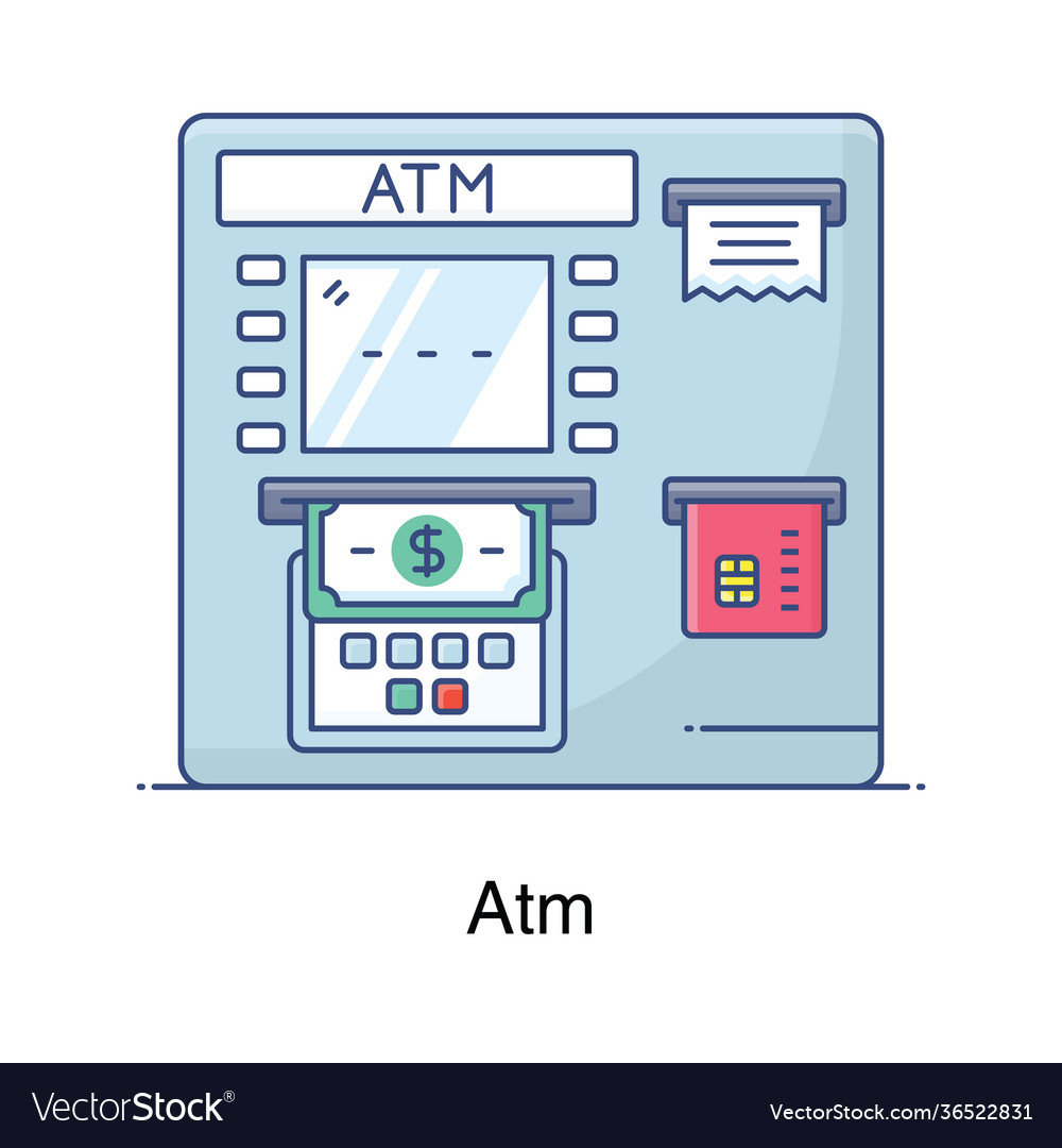 Atm Royalty Free Vector Image - VectorStock