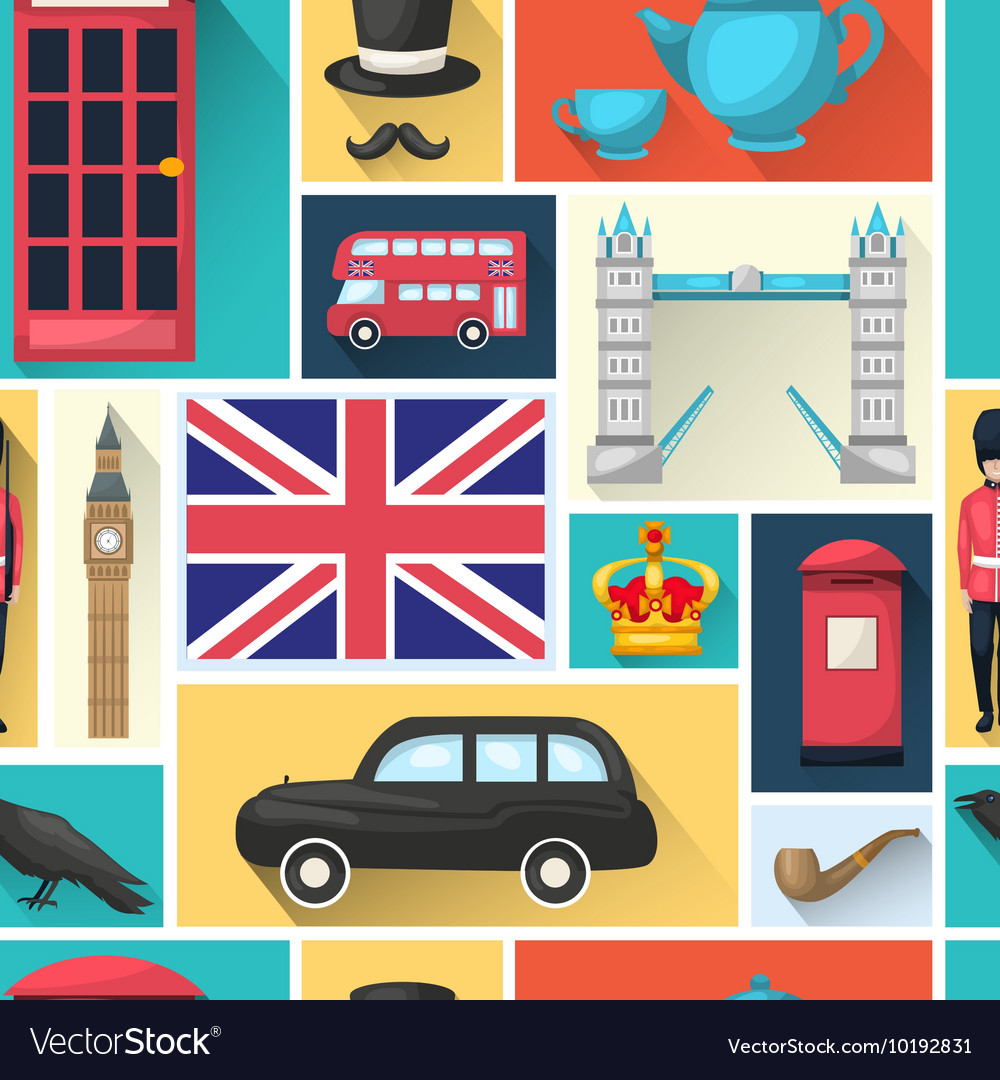 London seamless pattern Royalty Free Vector Image