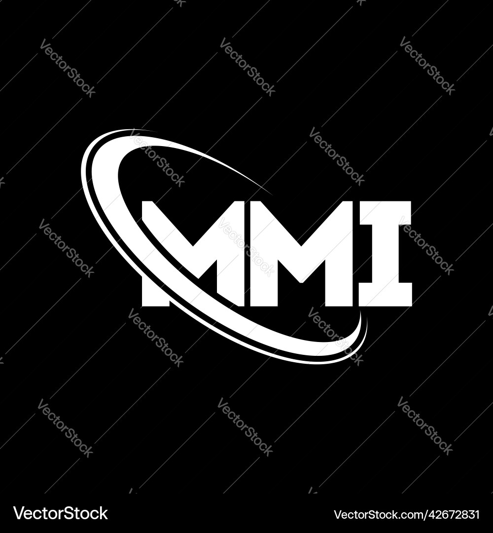 Mmi logo letter letter logo design Royalty Free Vector Image