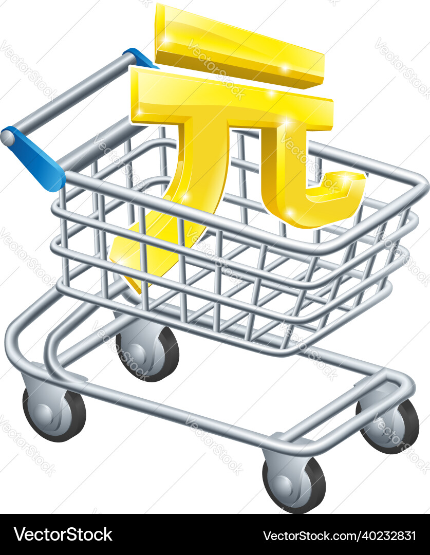 Yuan money trolley concept Royalty Free Vector Image