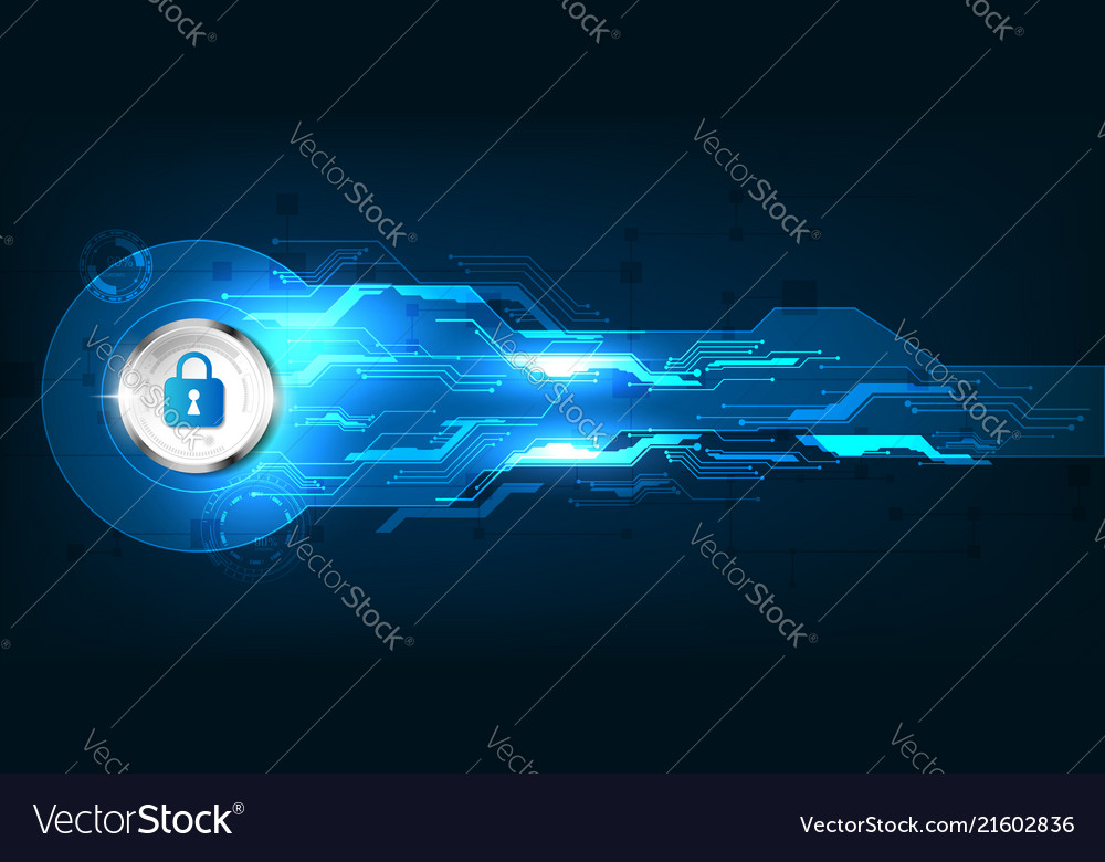 Abstract security digital technology background Vector Image