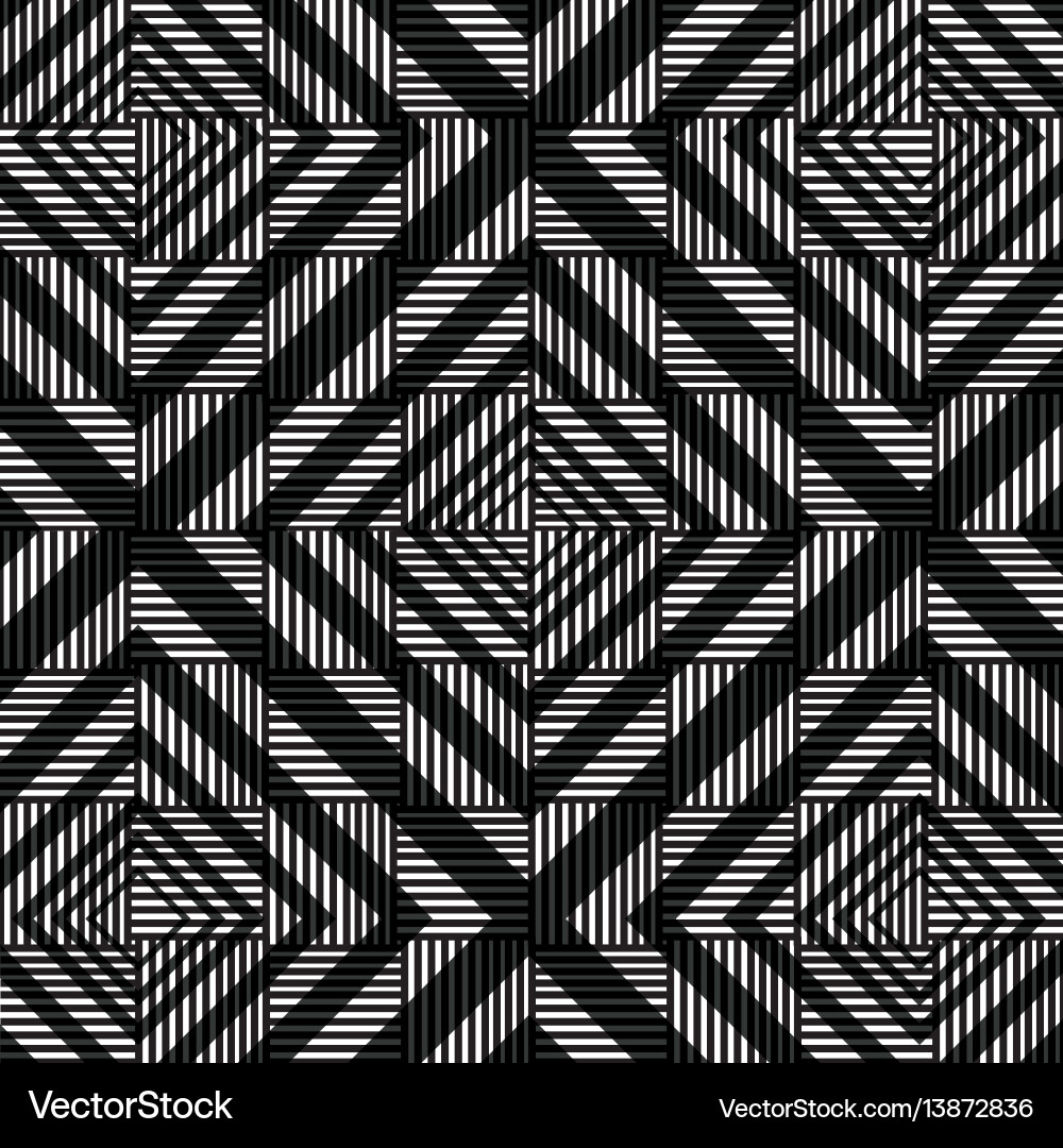 Background of monochrome geometric figures Vector Image