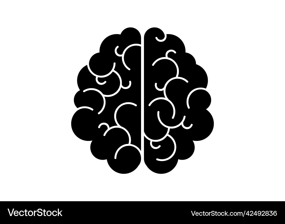 Brain human organ icon Royalty Free Vector Image