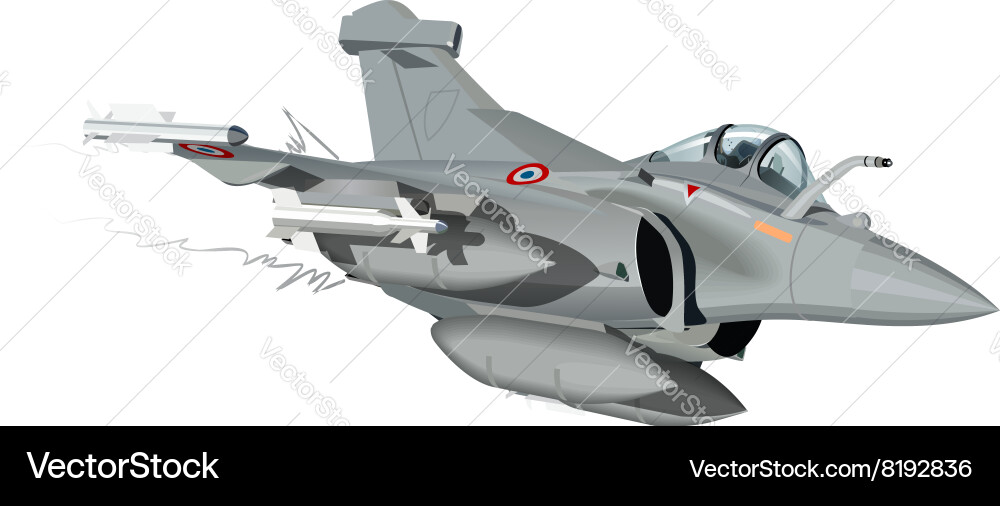 Cartoon Military Airplane Royalty Free Vector Image