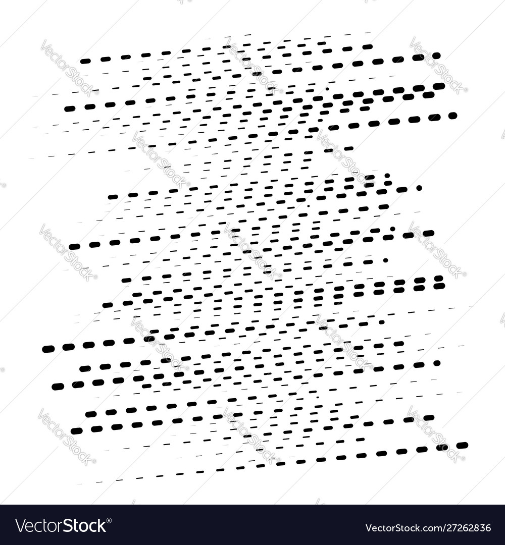Dashed irregular lines segment horizontal stripes Vector Image