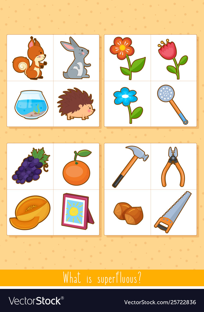 Educational children game logic game for kids Vector Image