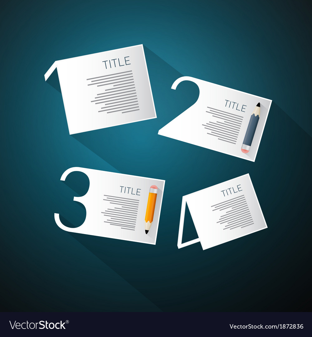 Progress steps for tutorial infographics Vector Image