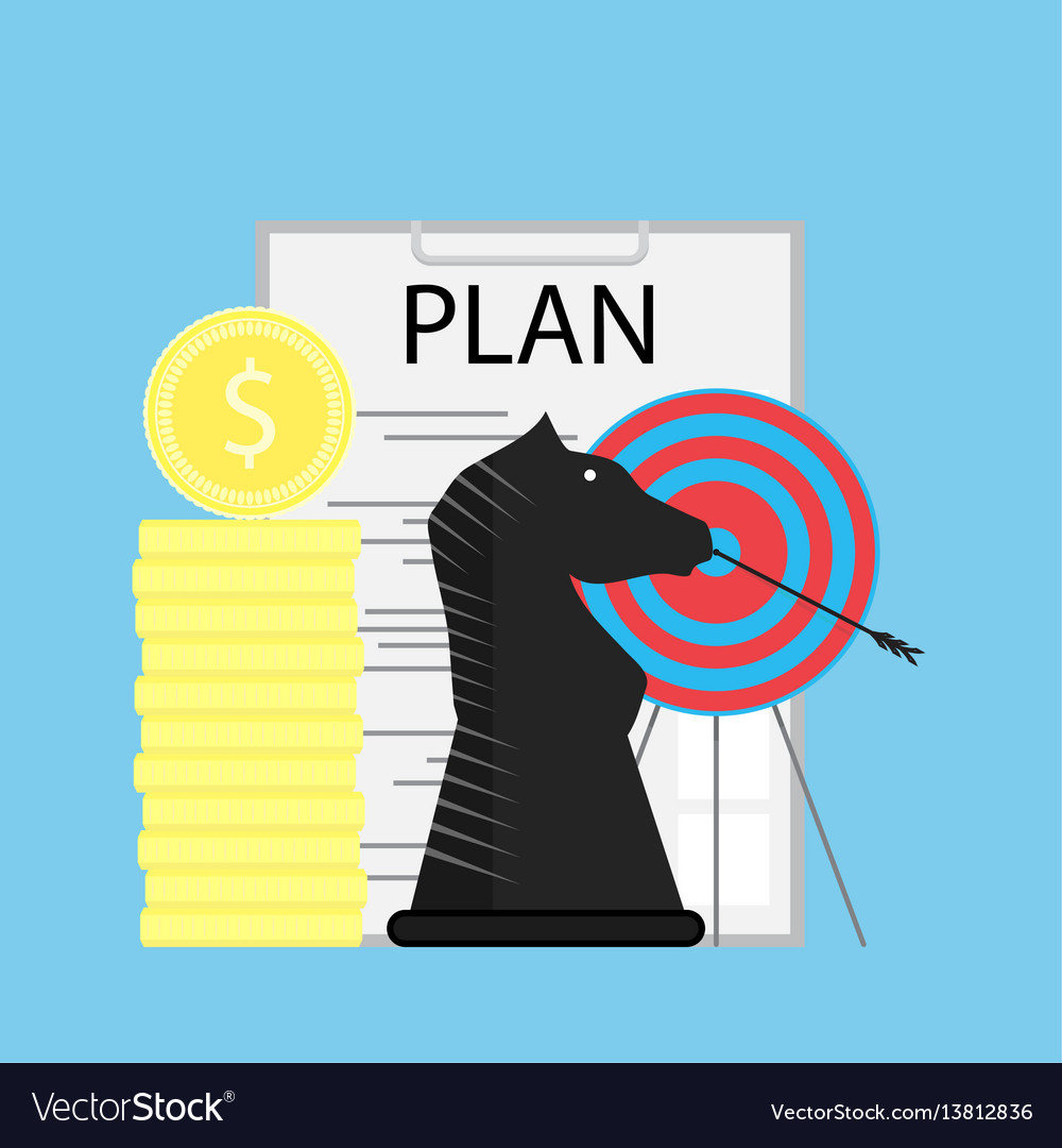Strategy and plan Royalty Free Vector Image - VectorStock