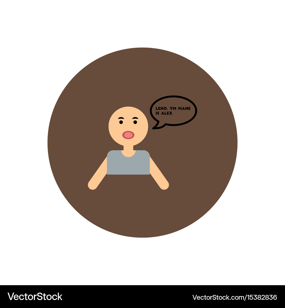 Stylish icon in color circle man attack stroke Vector Image