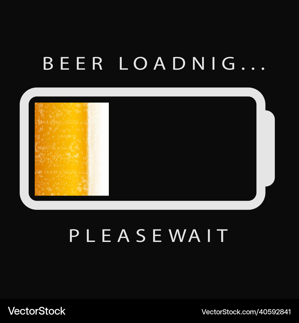 Beer loading social media post flyer or t shirt te