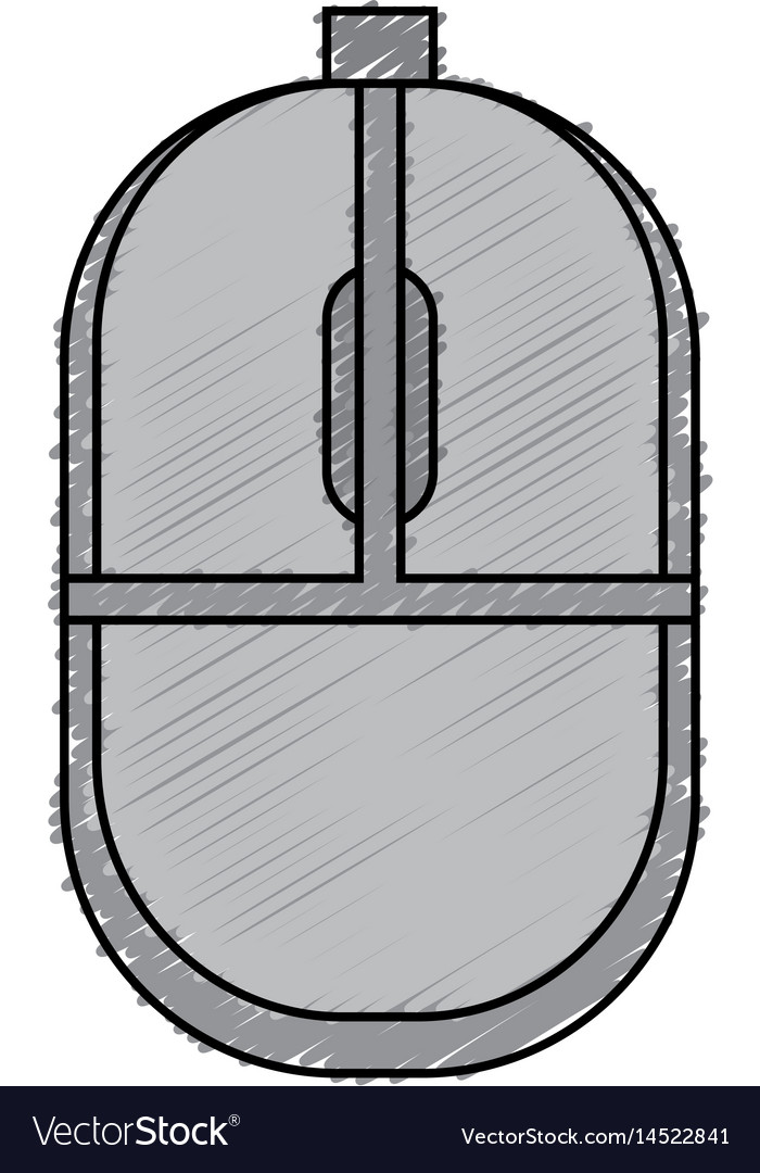 Computer mouse isolated icon Royalty Free Vector Image
