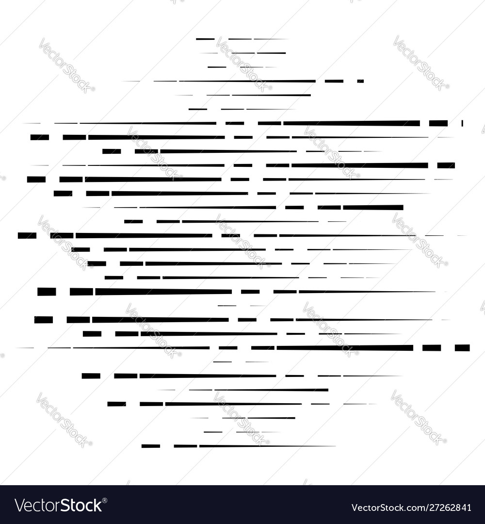 Dashed irregular lines segment horizontal stripes Vector Image