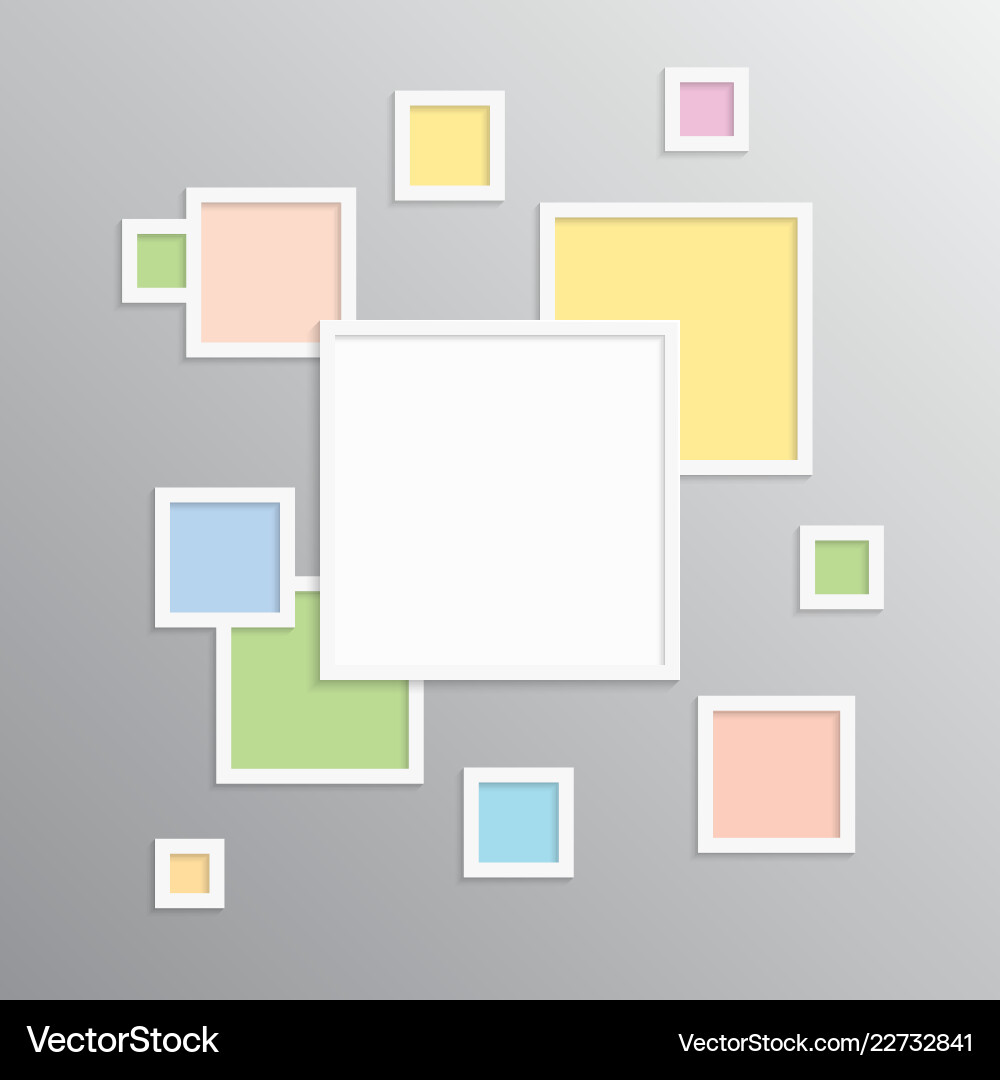 Frame for photo picture collage Royalty Free Vector Image