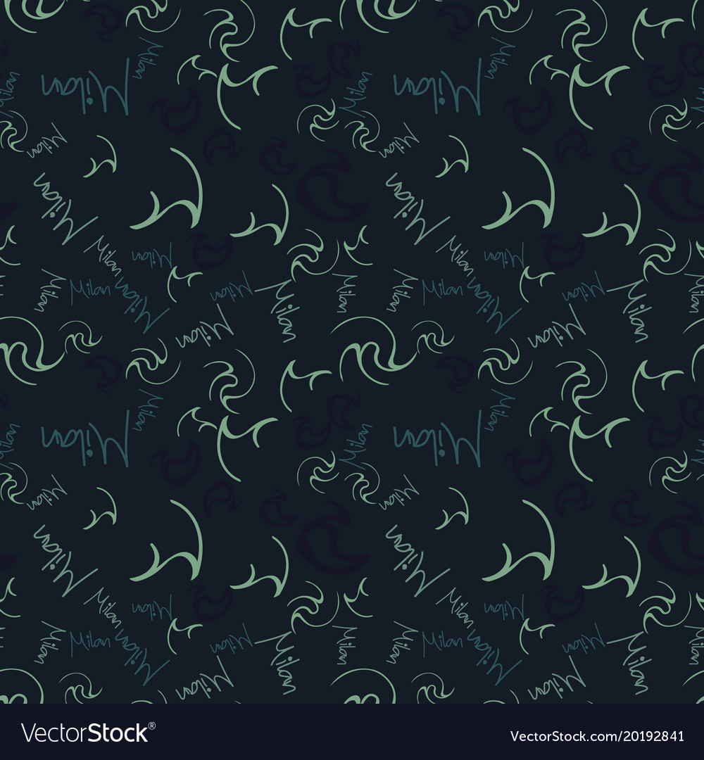 Milan creative pattern Royalty Free Vector Image
