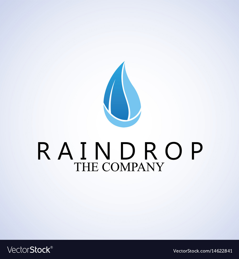 Raindrop logo Royalty Free Vector Image - VectorStock