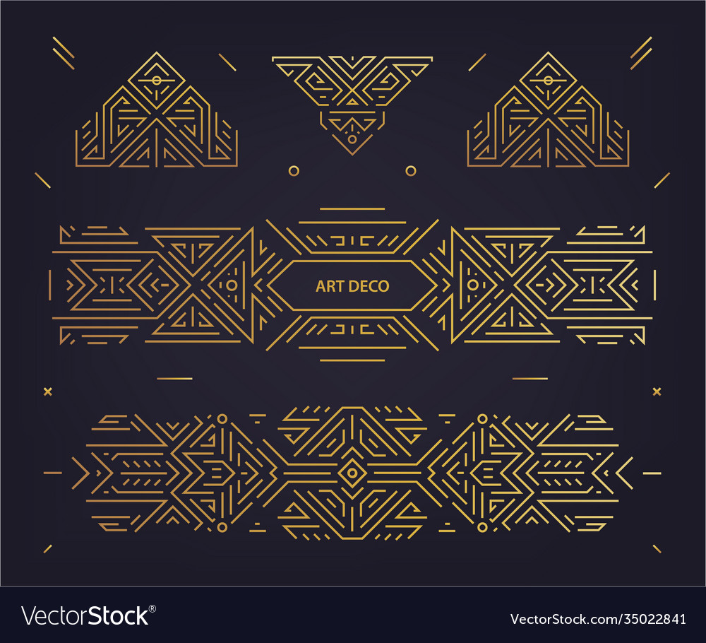 Set abstract geometric design elements Royalty Free Vector