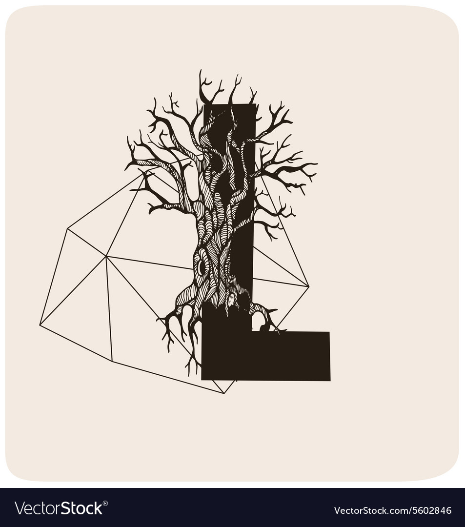 Abstract creative font Royalty Free Vector Image