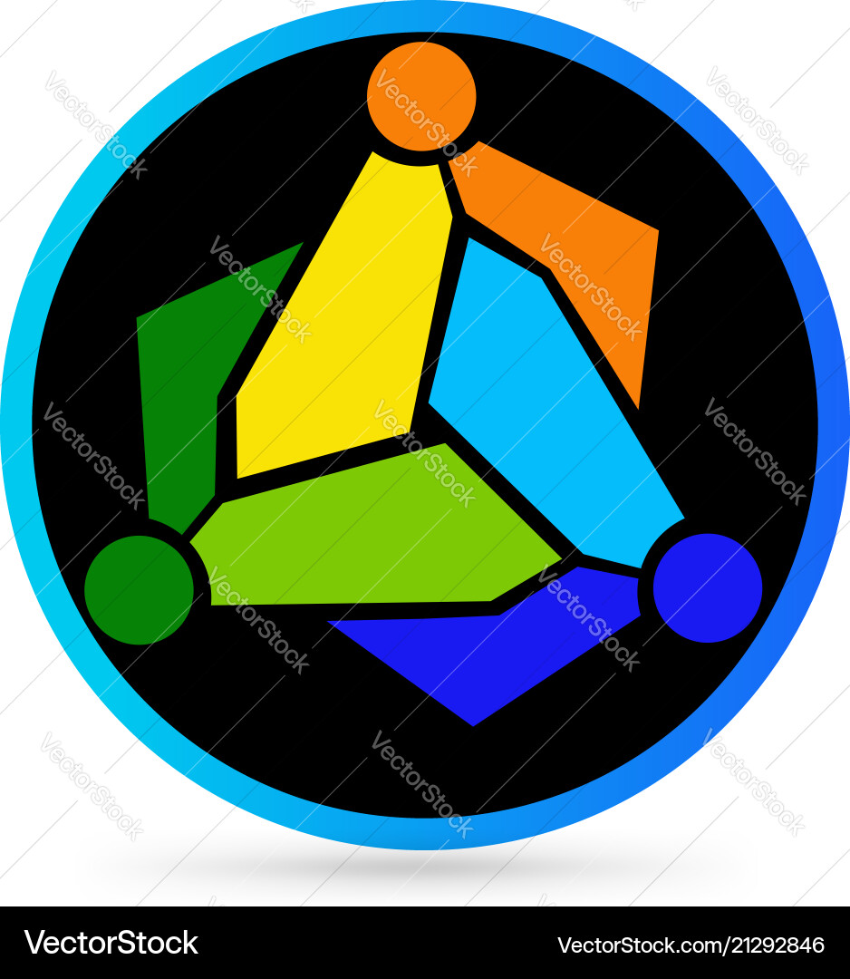 Abstract team of people icon Royalty Free Vector Image
