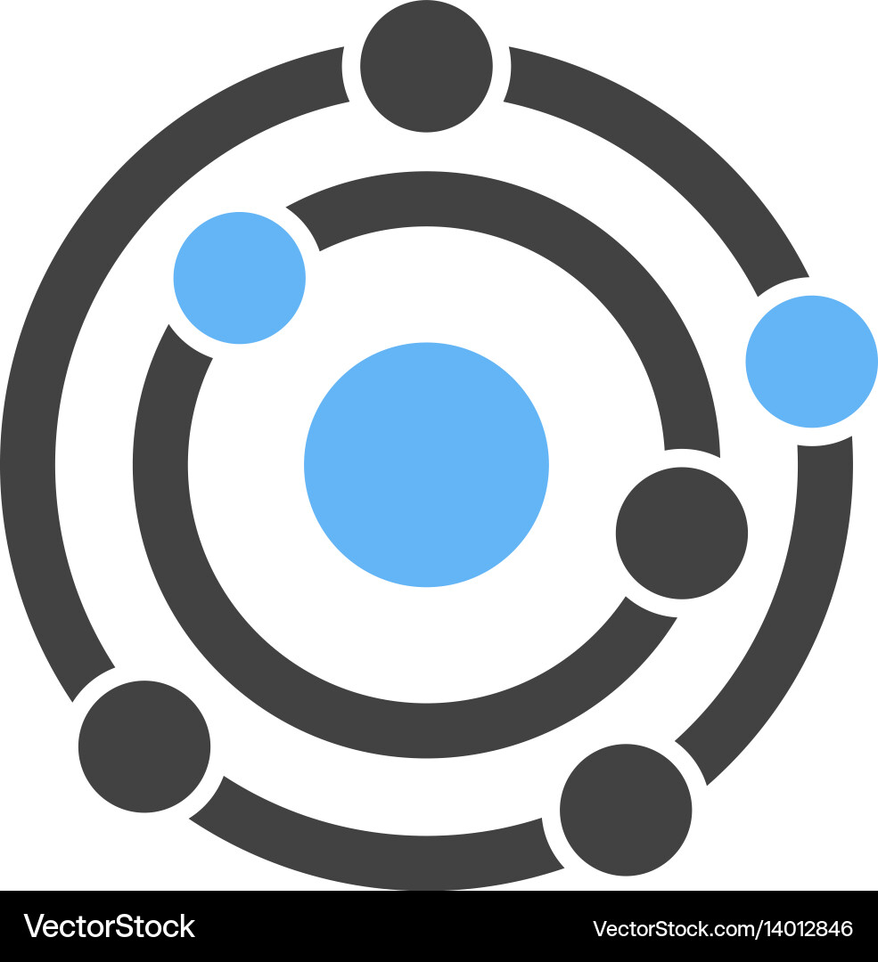Atomic structure i Royalty Free Vector Image - VectorStock
