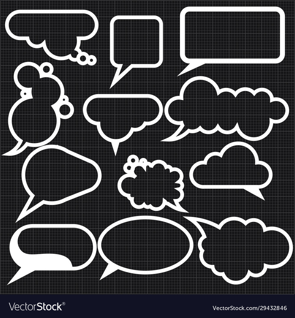 Comic bubble speech balloons speech cartoon Vector Image Comic bubble speech balloons speech cartoon Vector Image