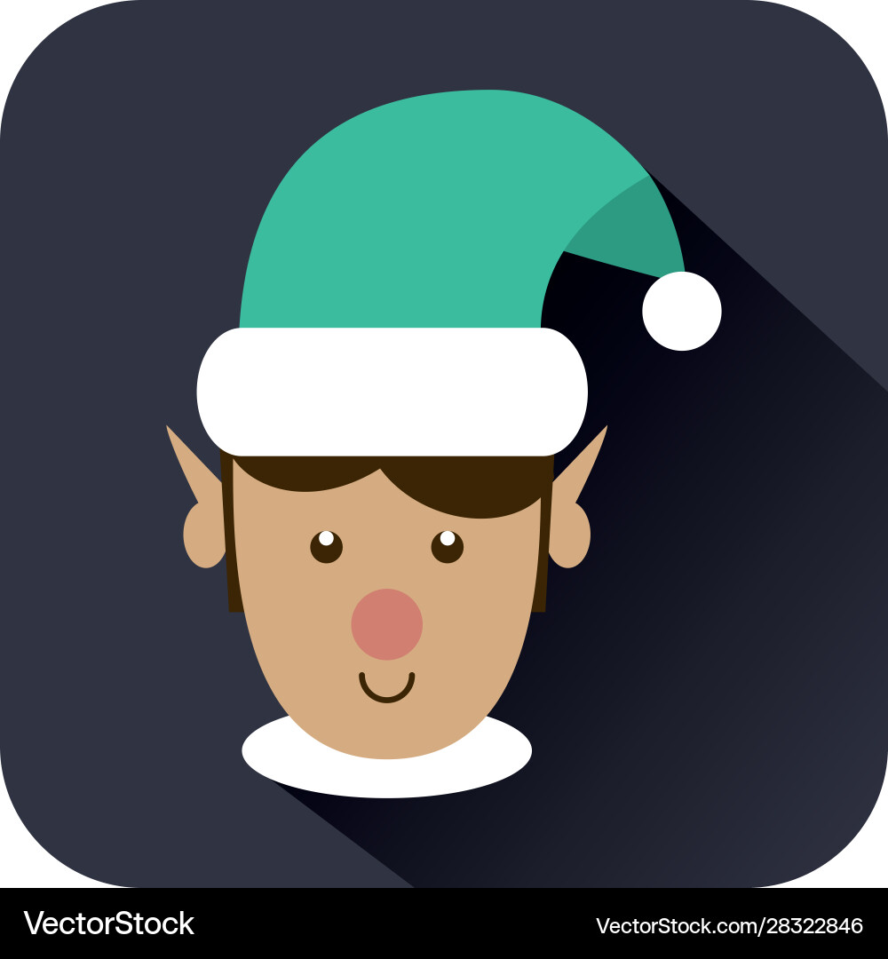 Cute santa helper christmas character Royalty Free Vector