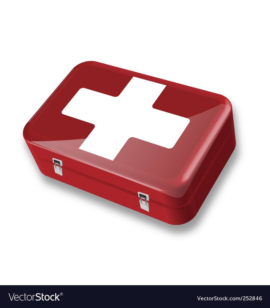 First aid box Royalty Free Vector Image - VectorStock