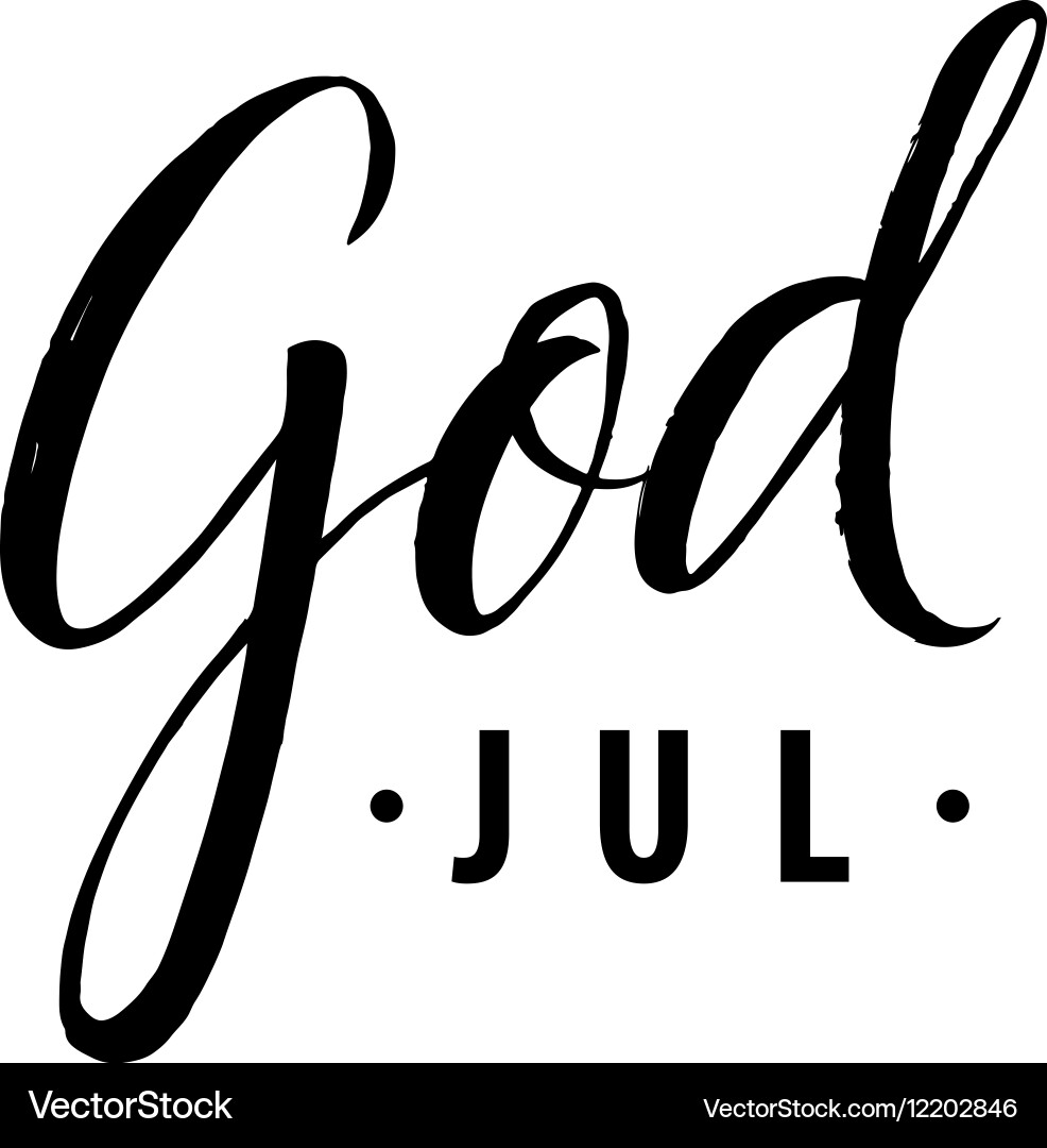 God Jul Embroidery