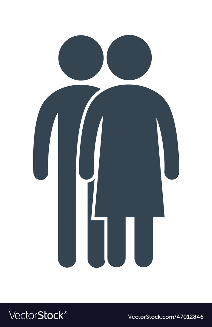 Man And Woman Icon Royalty Free Vector Image Vectorstock