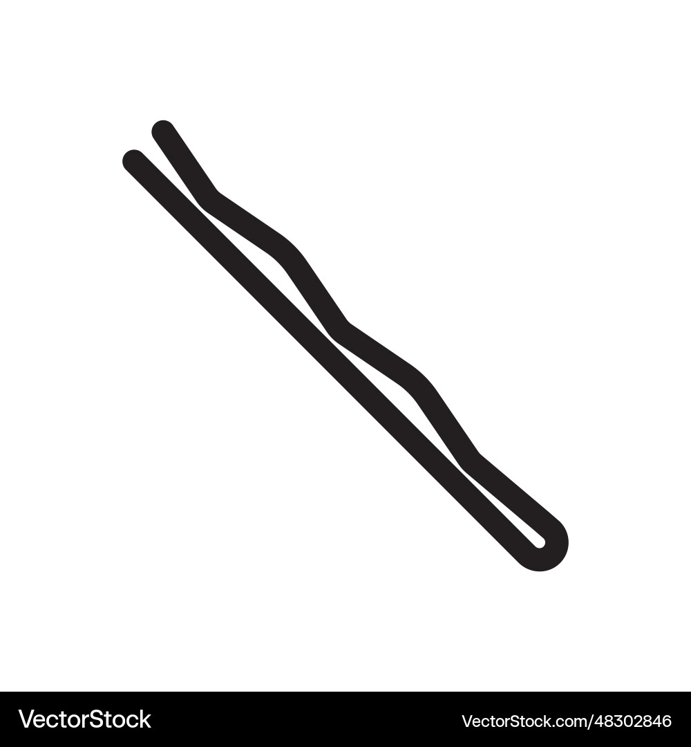 Metal hair pin icon Royalty Free Vector Image - VectorStock