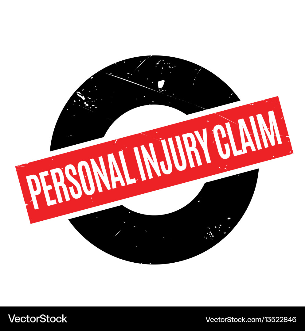 Personal injury claim rubber stamp Royalty Free Vector Image