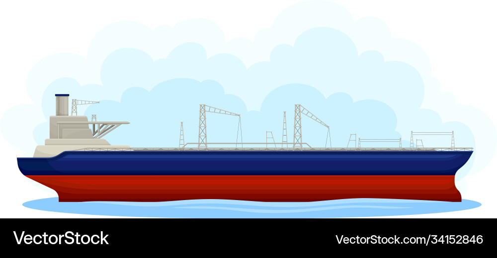 Reefer ship or refrigerated cargo ship as water Vector Image