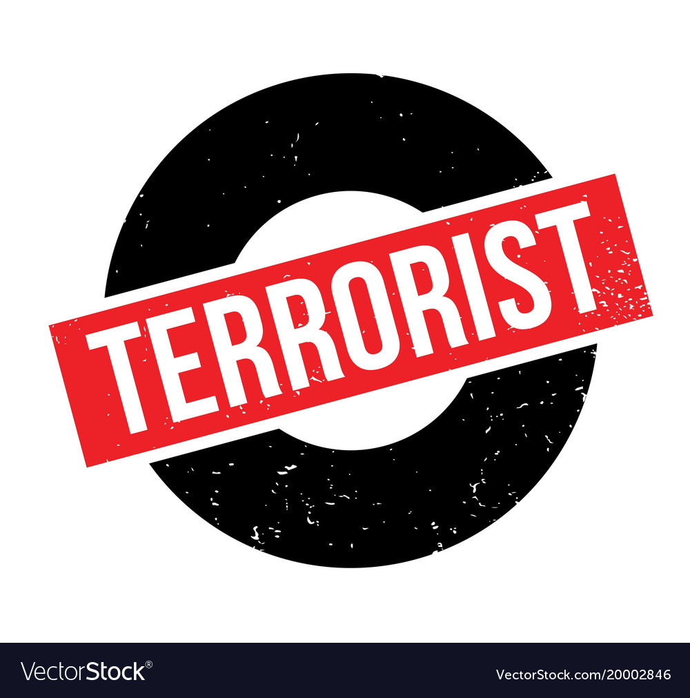 Terrorist rubber stamp Royalty Free Vector Image