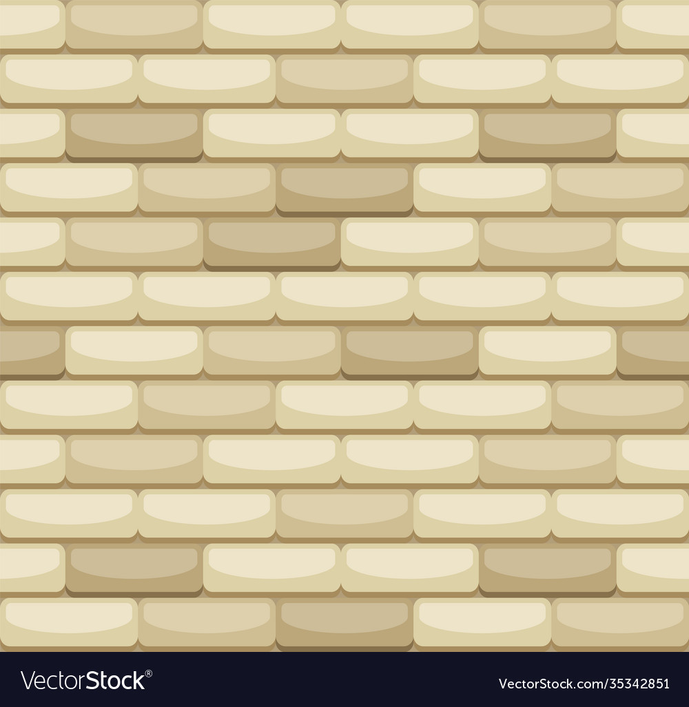 Brick wall seamless background realistic Vector Image
