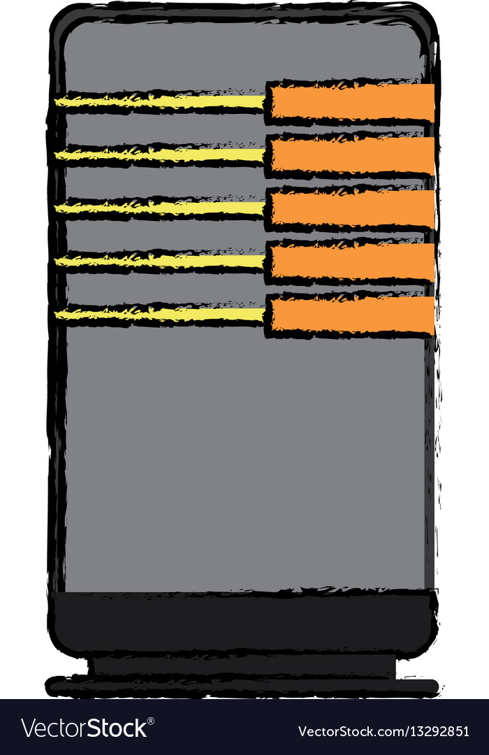 Database storage computer Royalty Free Vector Image