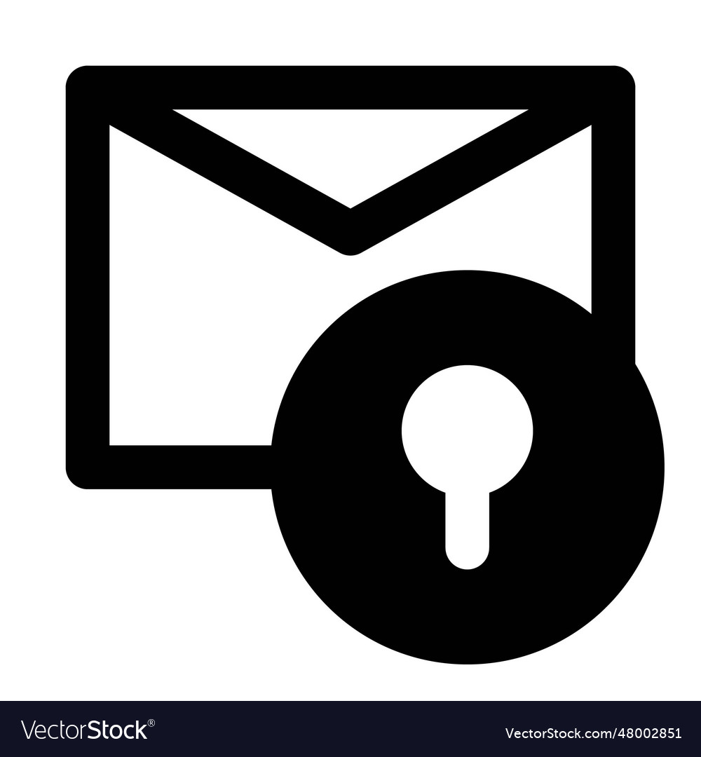 Message encrypted for security purpose Royalty Free Vector