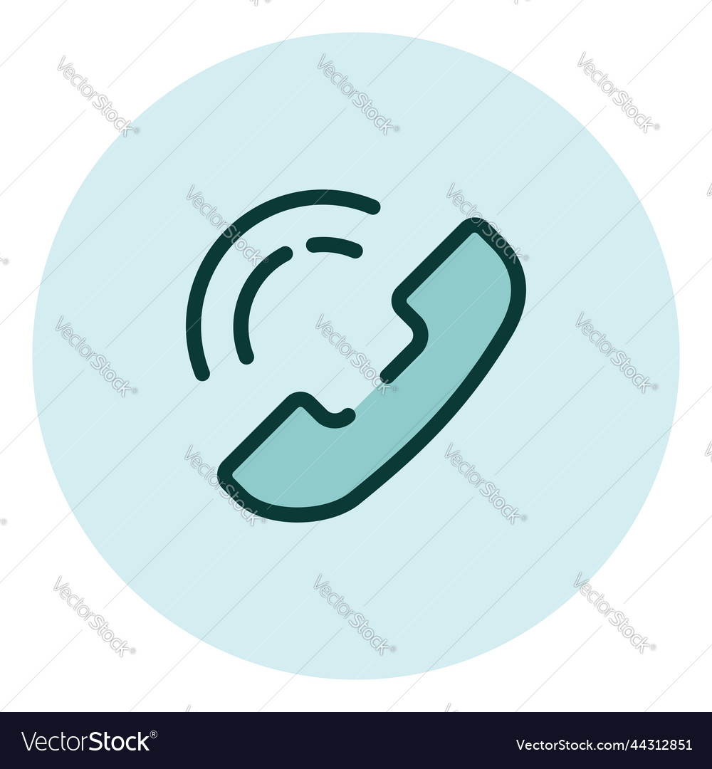 Mobile phone call on a white background Royalty Free Vector